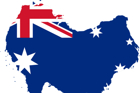 Svg Royalty Free Stock Map With Flag Path - Australia Flag Vector Png ...