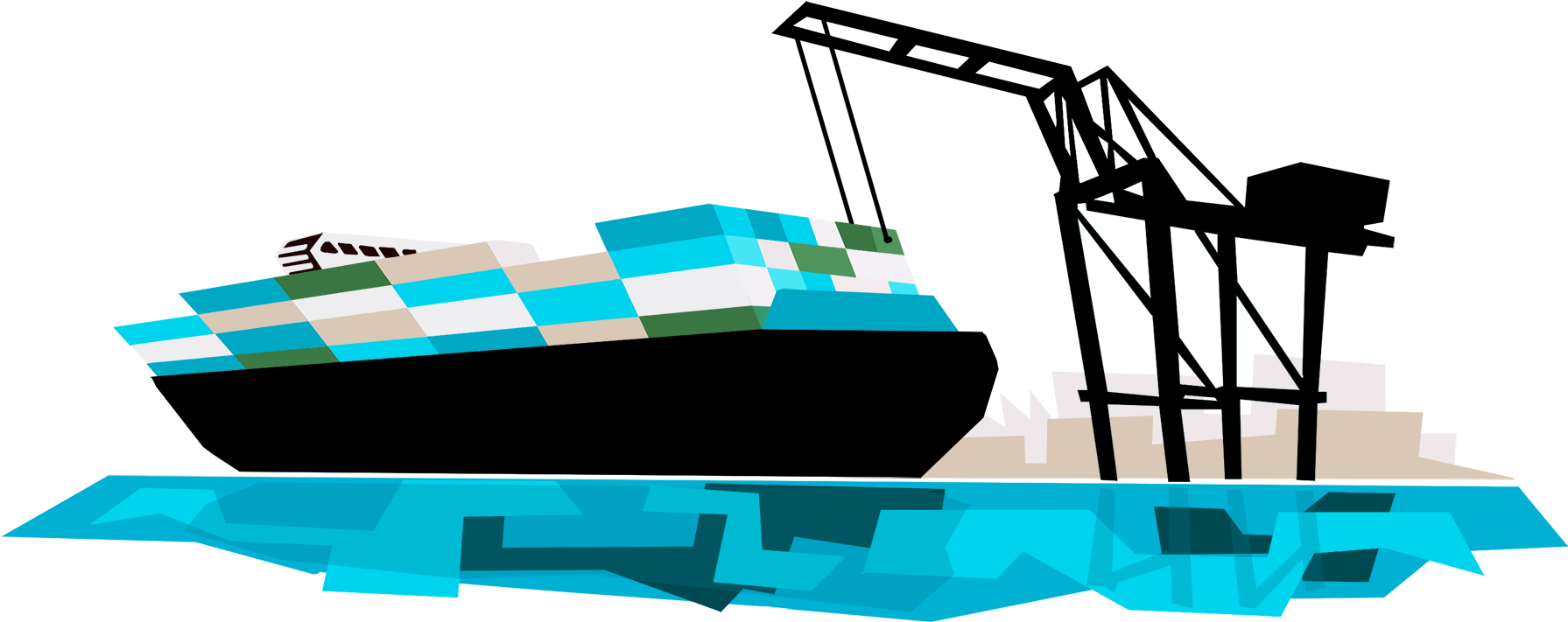 Screen Pixel, Port - Shipping Port Png - (1800x717) Png Clipart Download