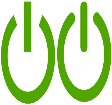 Green Power Icon Png - (400x400) Png Clipart Download