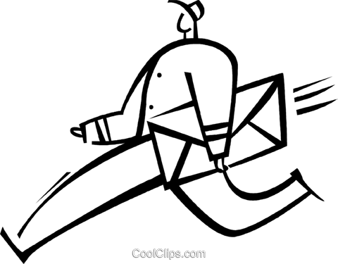 Courier Services Royalty Free Vector Clip Art Illustration - Courier ...