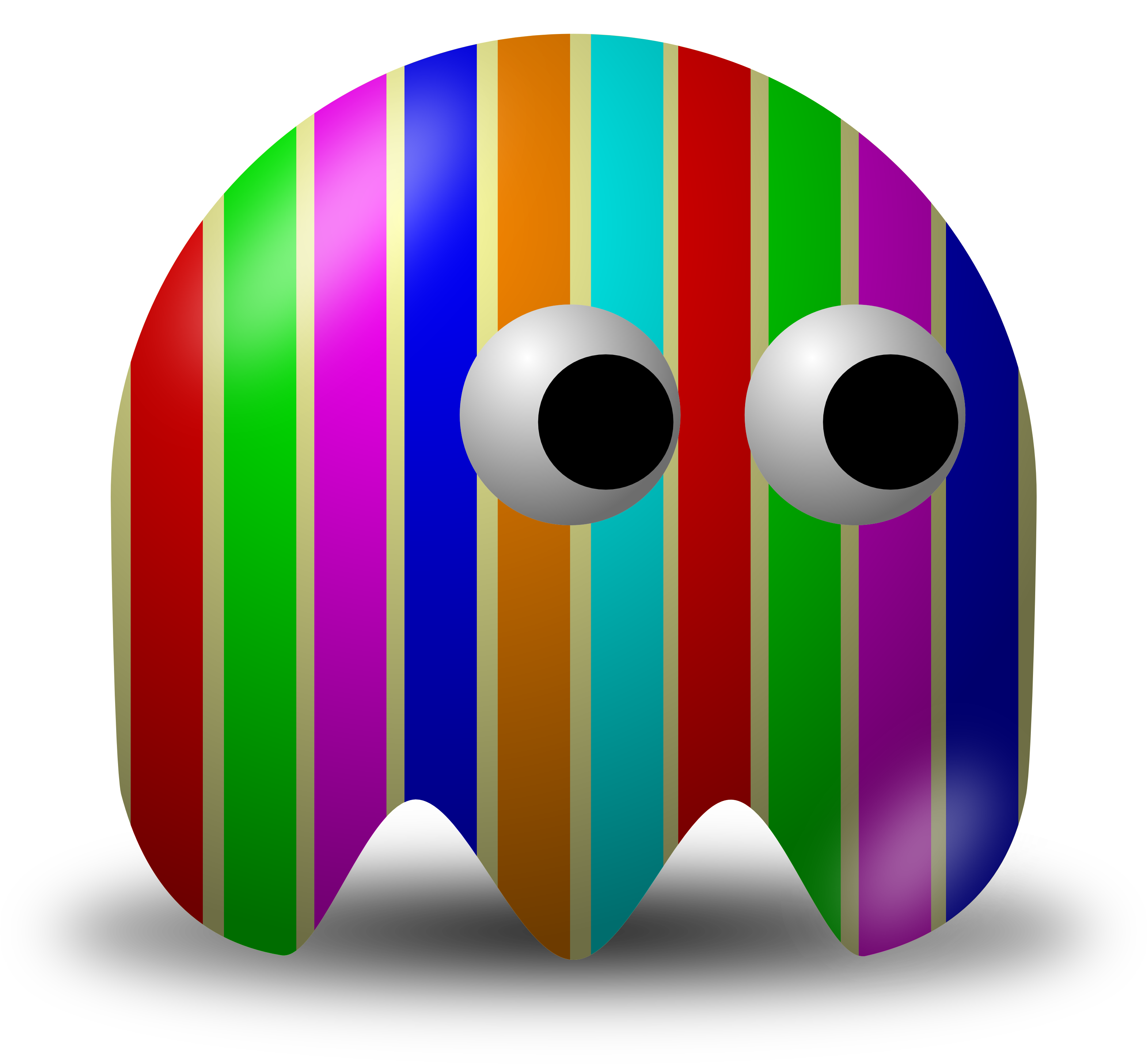 Colorful Stripes Composited Over An Avatar Character - Pacman Baddies ...