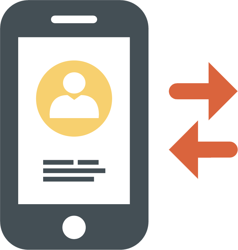 Current Contacts - Mobile Phone - (811x851) Png Clipart Download