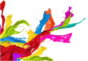 Paint Splatter Left Corner Footer - Paint Splatter Left Corner Footer ...