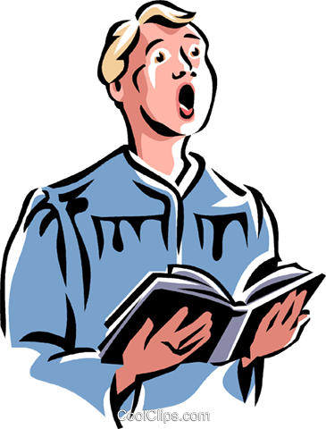 Choir Boy Royalty Free Vector Clip Art Illustration - Choir Boy Royalty ...