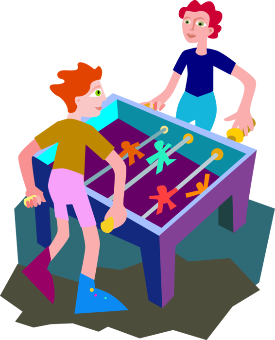Jpg Foosball Table Soccer Vector Image Illustration - Jpg Foosball ...