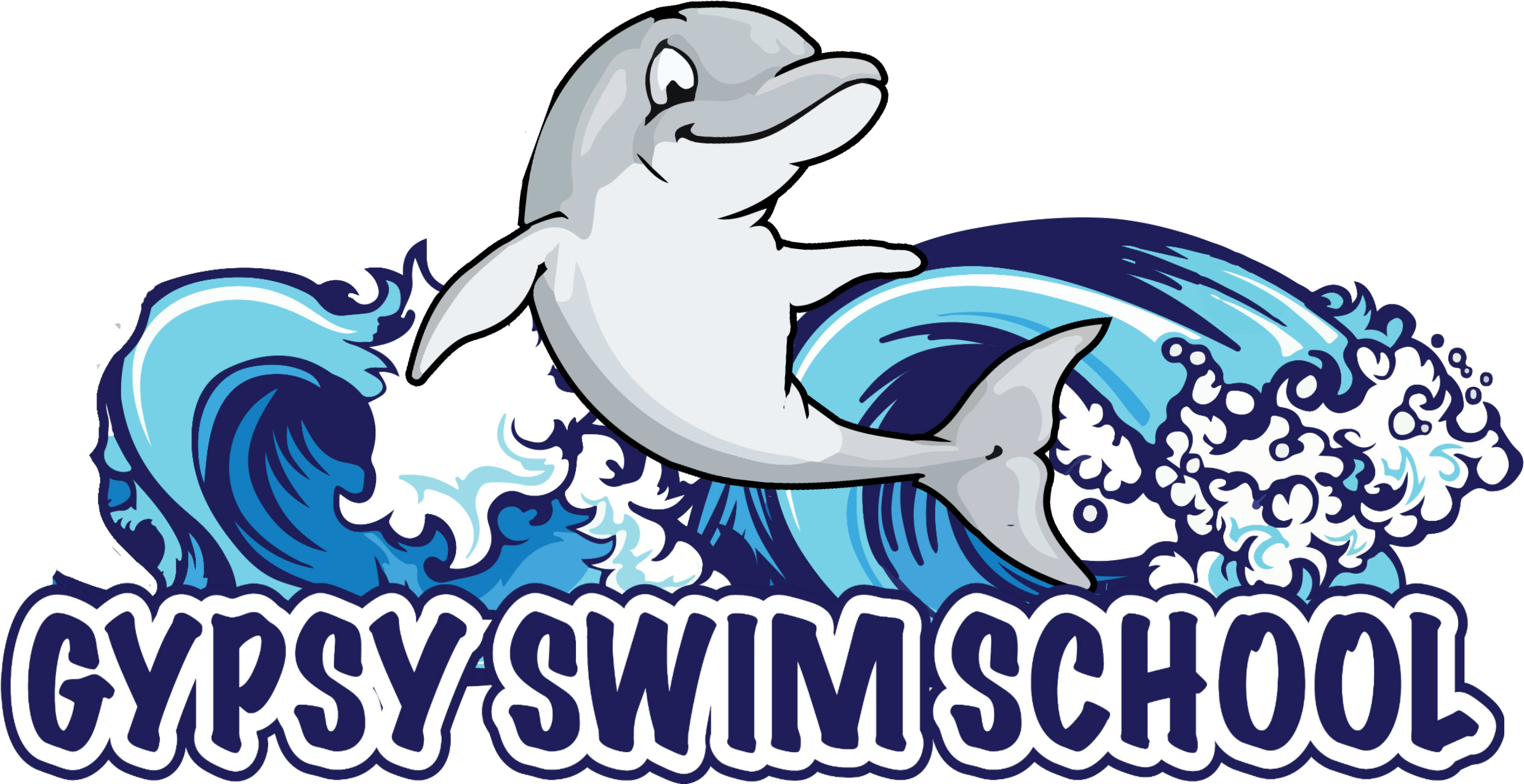 Gypsy Swim School Logo - Gypsy Swim School Logo - (2800x1324) Png ...