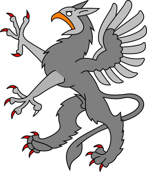 Griffin Grey Clip Art - Griffin Coat Of Arms - (510x596) Png Clipart ...