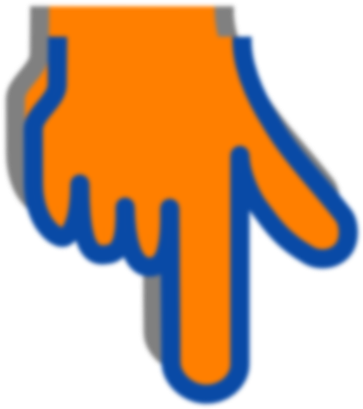 Finger Pointing Down Gif - (516x595) Png Clipart Download