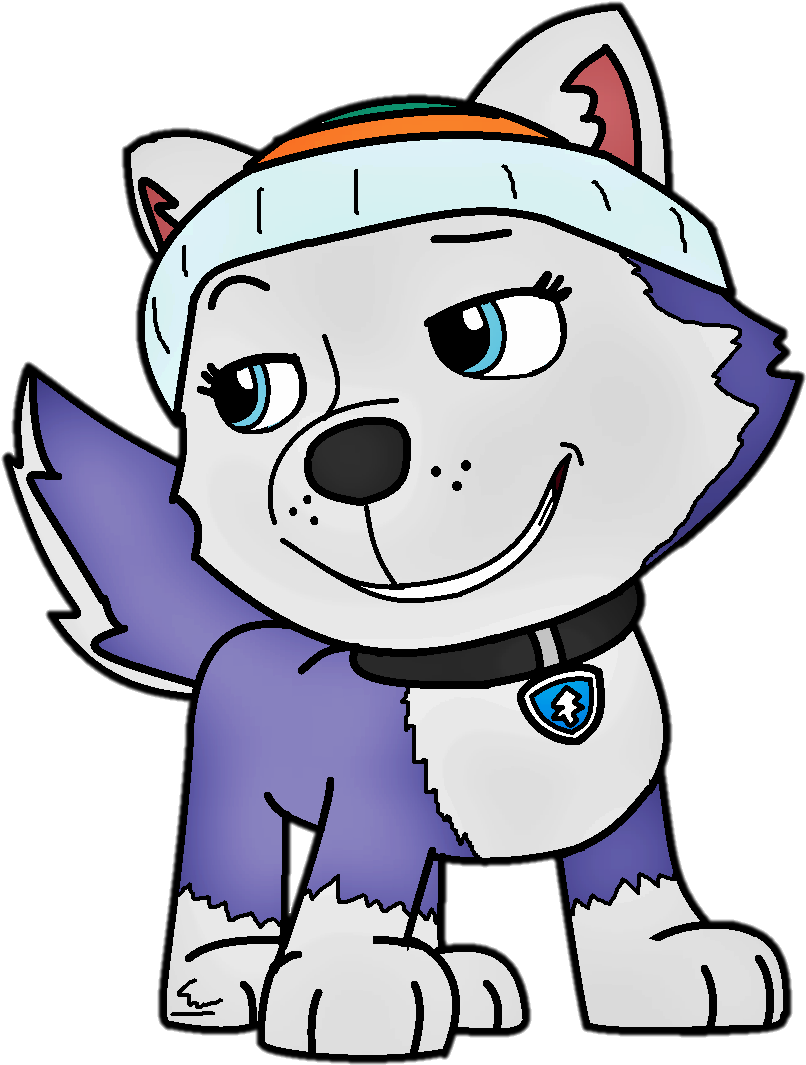 Everest By Knightatnights - Paw Patrol Everest Drawing - (940x1116) Png ...