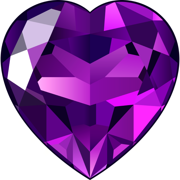 Purple Gemstone Clip Art - (618x618) Png Clipart Download