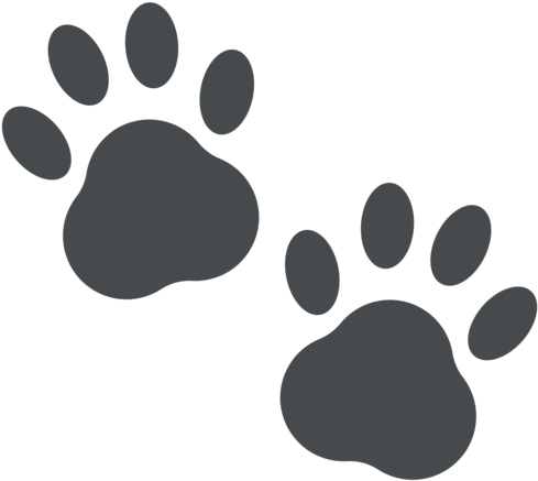Mozilla - Paw Emoji - (512x512) Png Clipart Download