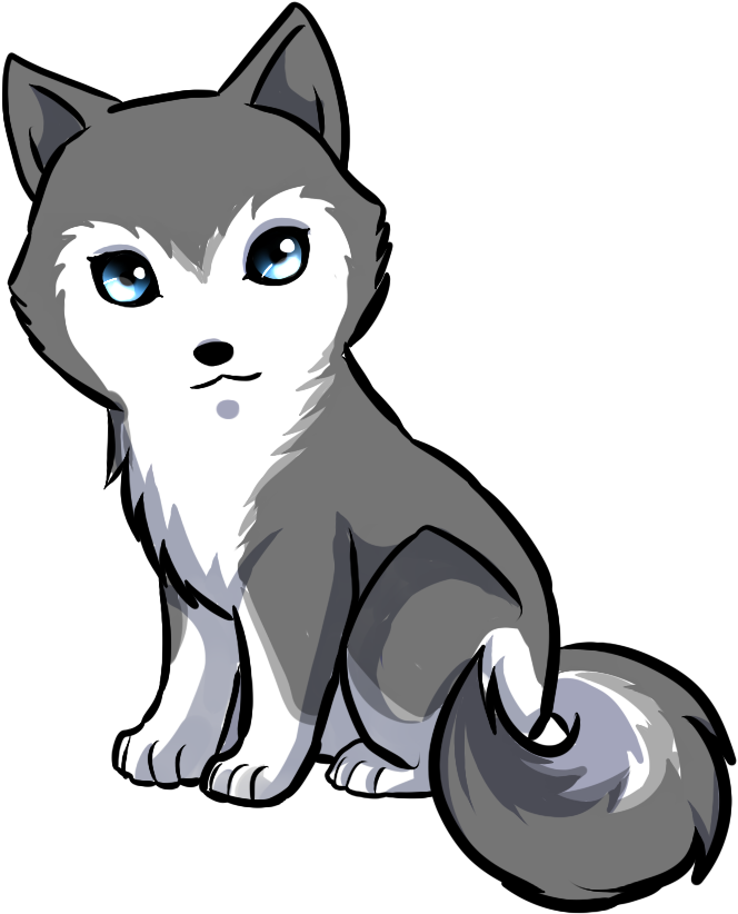 Drawn Husky Chibi - Anime Husky Puppy - (800x850) Png Clipart Download