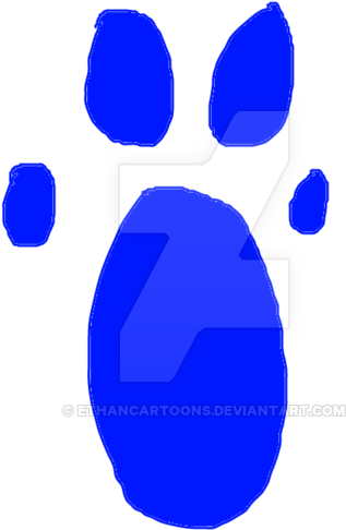 Blue's Paw Print By Ethancartoons - Blues Clues Paw Print - (1024x774 ...
