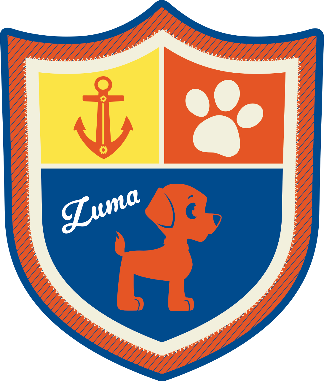 Nickelodeon Nick Jr - Paw Patrol Zuma Badge - (1093x1284) Png Clipart ...