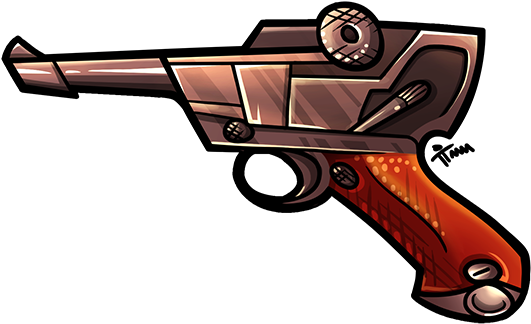 Gun Clipart Luger - Gun Clipart Luger - (600x426) Png Clipart Download