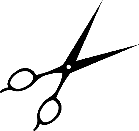 Clip Art Barbershop Scissors With Transparent Background - Clip Art ...