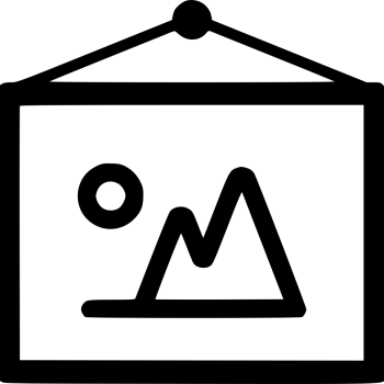 Hanging Picture Frame - Hanging Picture Frame - (350x350) Png Clipart ...