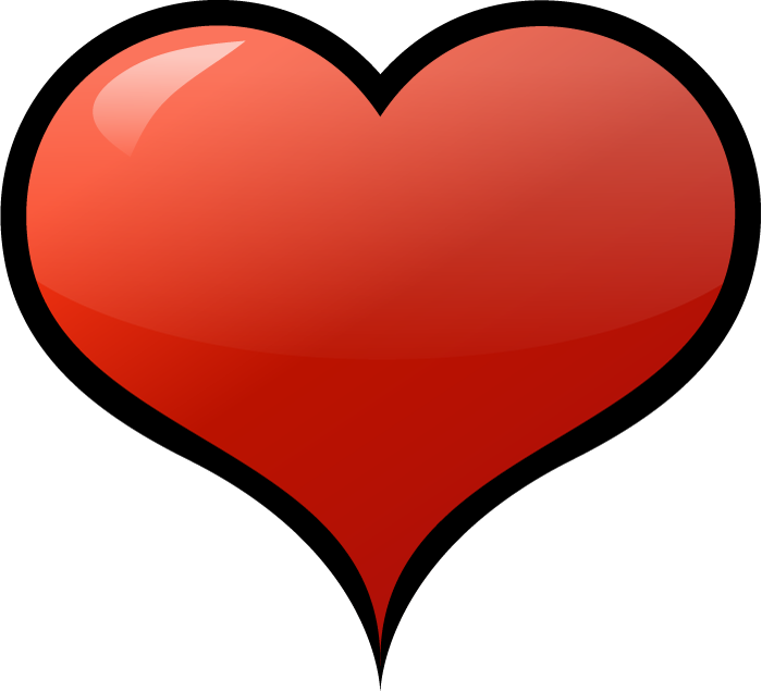 Clipart Coeur Fond Transparent - Coeur Rouge Render - (700x635) Png ...