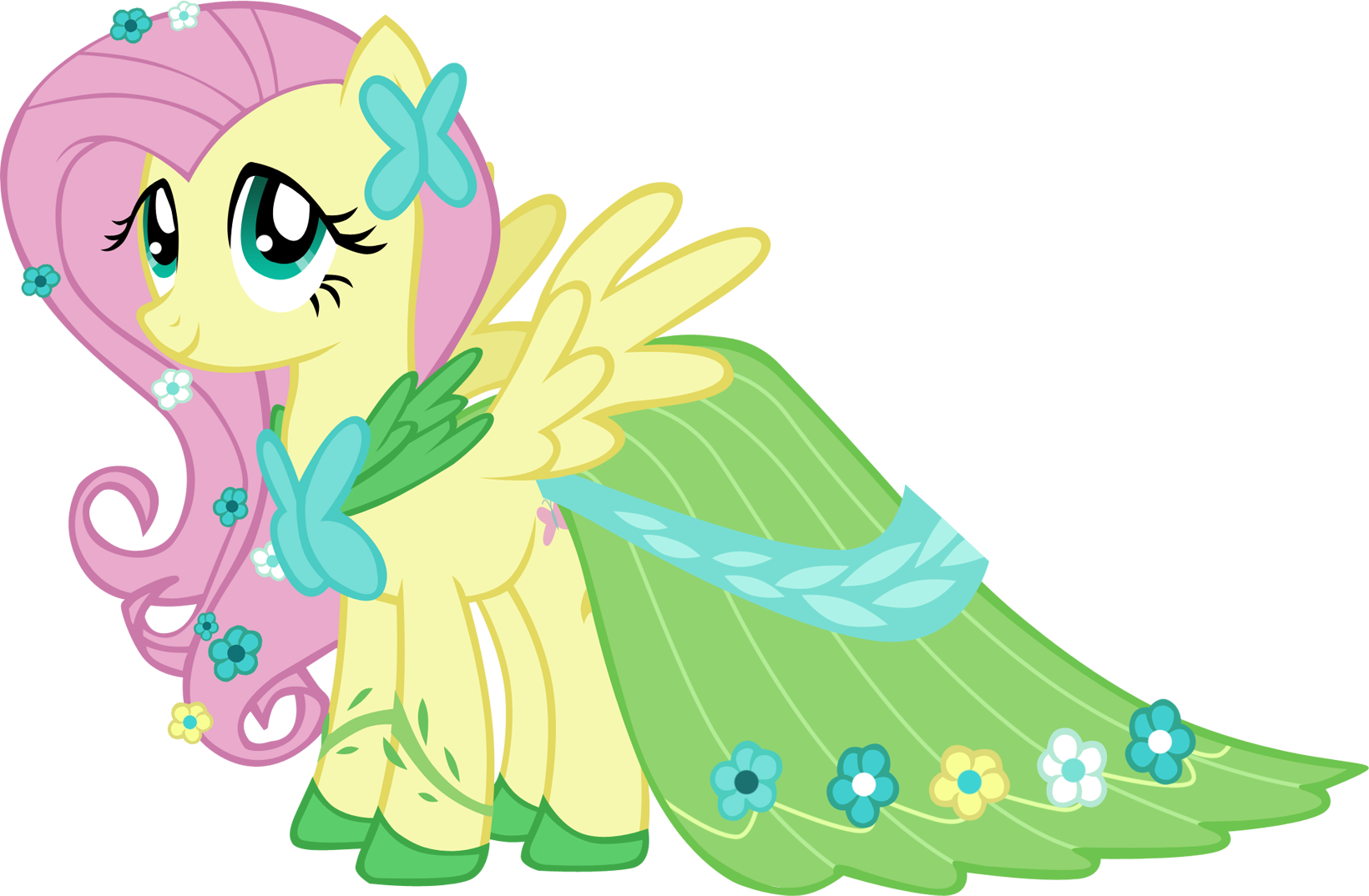 Fluttershy Pony Tail Power Fluttershy Wp By Alicehu - Little Pony ...