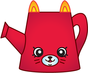 Red Shopkin Watering Can - (400x400) Png Clipart Download