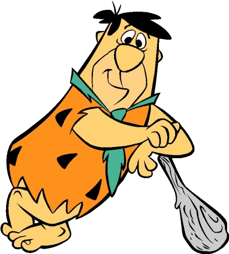 Fred Flintstone Cartoon Vektoros 3-500x500 - Fred Flintstone With Club ...