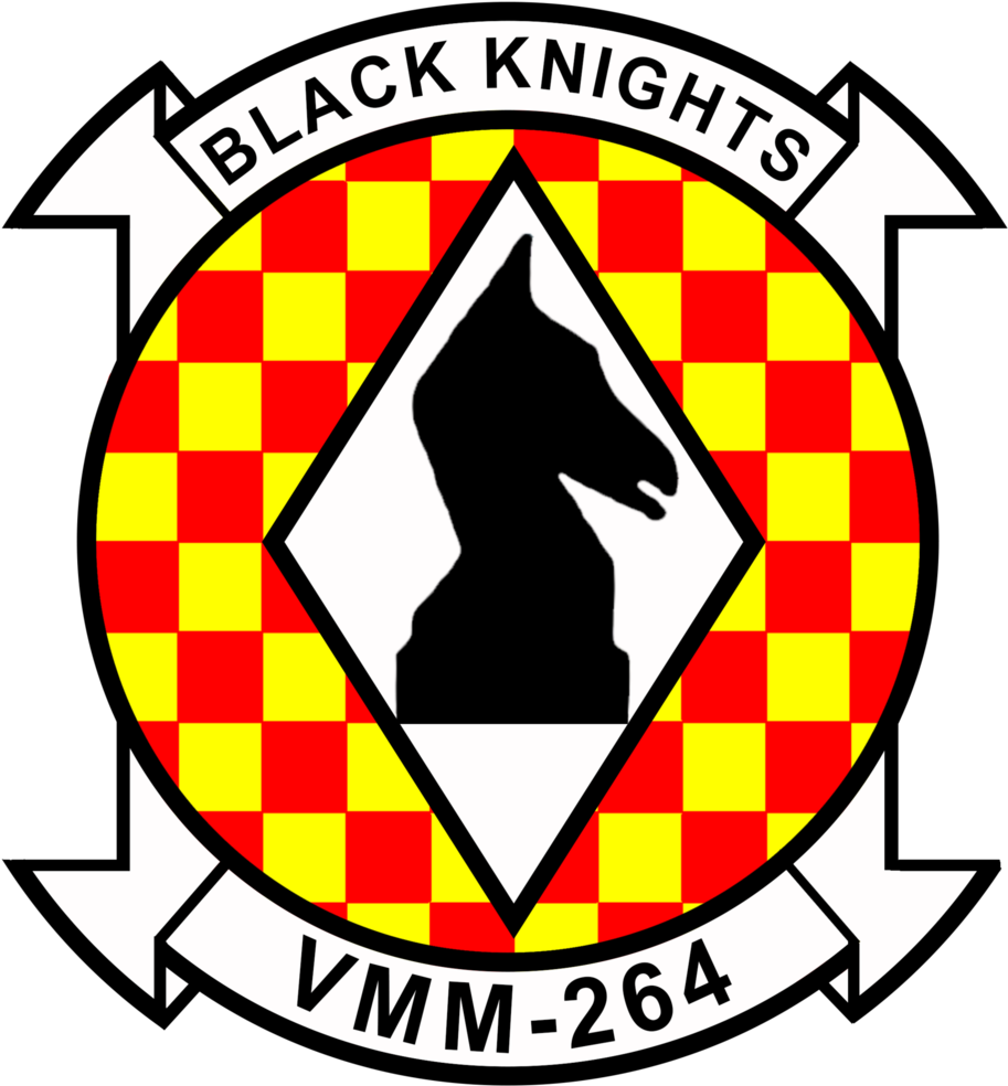 Usmc Vmm-264 Black Knights Sticker - Emblem - (937x1024) Png Clipart ...
