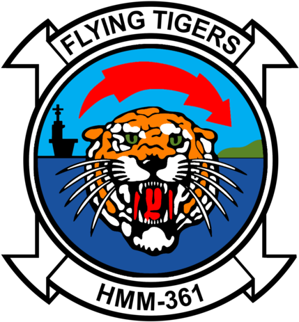 Usmc Hmm-361 Flying Tigers Sticker - Hmh 361 Flying Tigers - Full Size ...