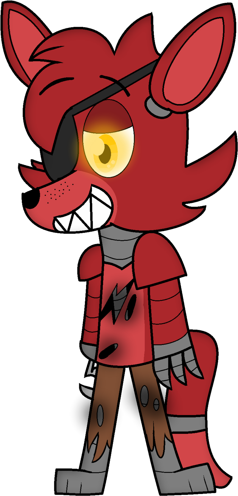 How To Draw Fnaf Foxy - Cartoon - Full Size PNG Clipart Images Download