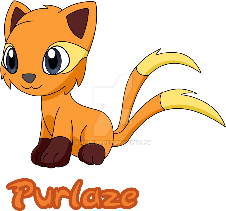 Fakemon - Fakemon Fire Starter Cat - (1024x896) Png Clipart Download