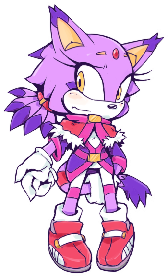 Blaze The Cat By Cylent-nite On Deviantart - Blaze The Cat Redesign ...