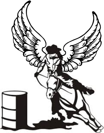 Custom Barrel Racer Sticker - (432x593) Png Clipart Download