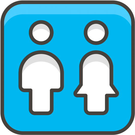 Restroom Emoji - Restroom Emoji - (866x650) Png Clipart Download