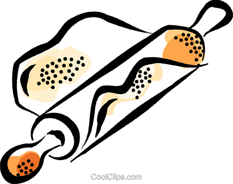Rolling Pins Royalty Free Vector Clip Art Illustration - Rolling Pins ...