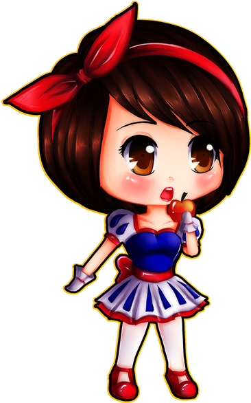 Snow White Clipart Chibi - Snow White Clipart Chibi - (393x601) Png ...