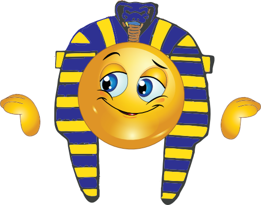 Clipart Pharaoh Boy Smiley - Egyptian Smiley Face - Full Size PNG ...