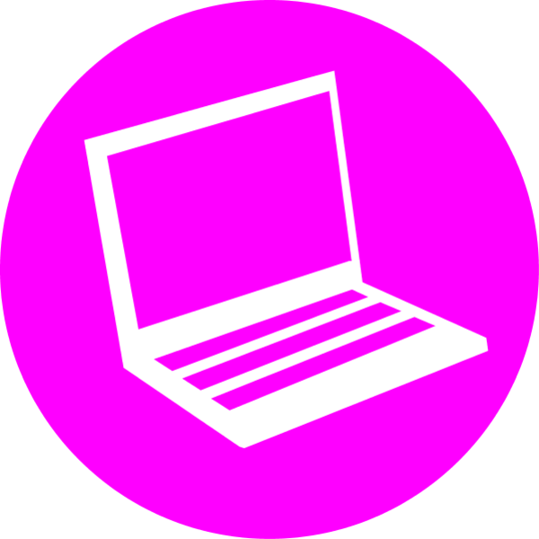 Icon Laptop Vector Clip Art - Pink Computer Clip Art - Full Size PNG ...