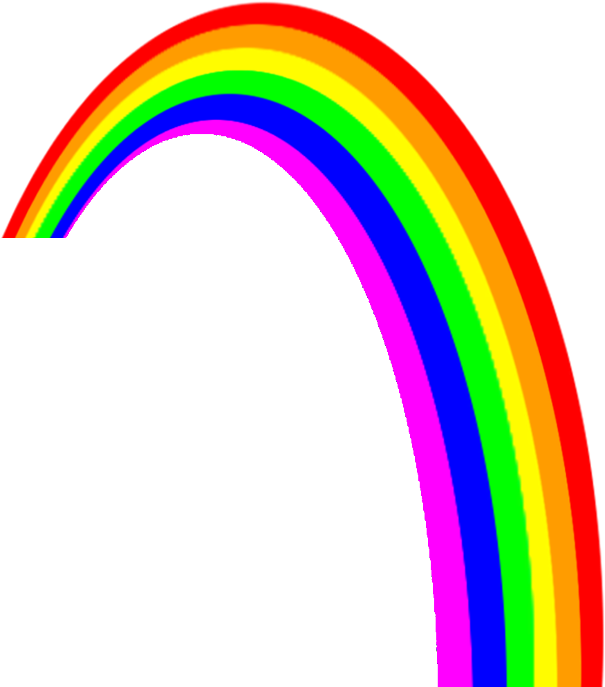 Rainbow Clip Art Transparent Background Free - Rainbow Clipart Png ...