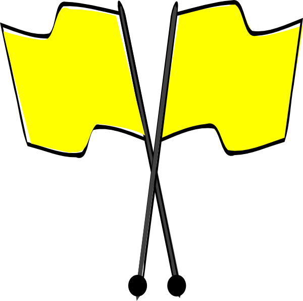 Yellow Flag Clip Art - (600x596) Png Clipart Download