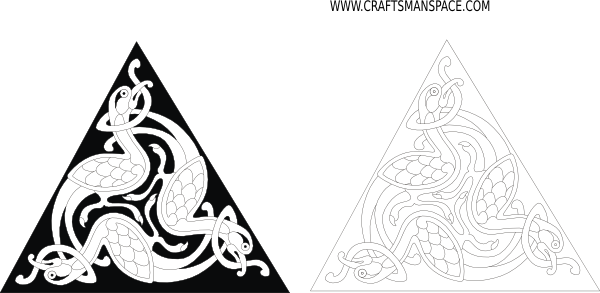 Celtic Triangle Graphic Clip Art - Celtic Patterns - (600x293) Png ...