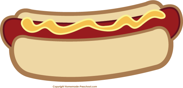 Printable Hot Dog - (605x291) Png Clipart Download