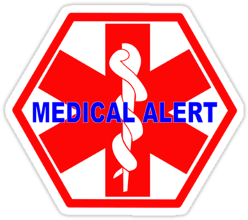Medical Alert Symbol Clip Art - Medic Alert Epipen Carrier - Full Size ...
