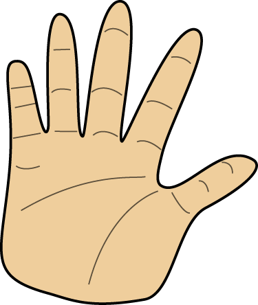 Left Hand - Cartoon Hand No Background - Full Size PNG Clipart Images ...