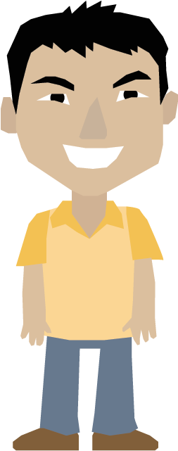 Asian Family Cartoon - (304x650) Png Clipart Download