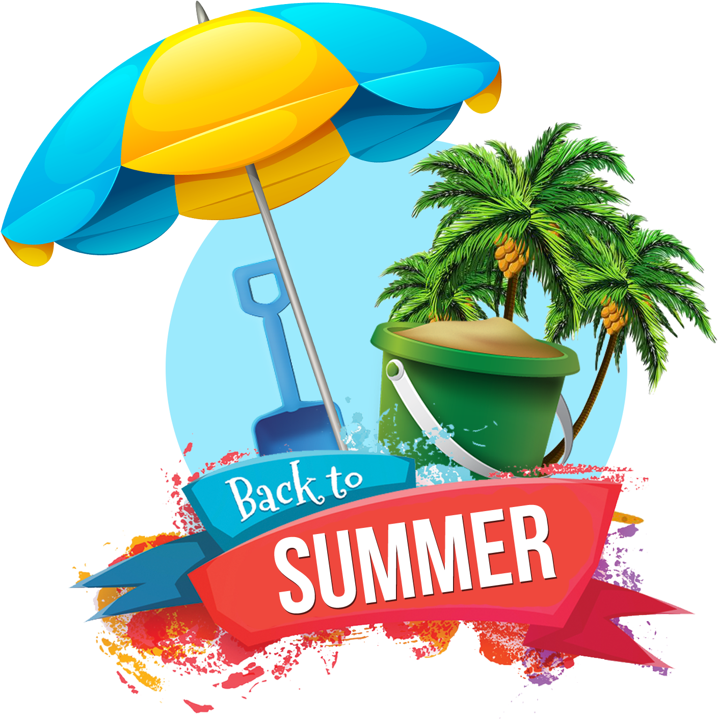 Cool Summer Png Backgrounds - Summer Png - (1500x1500) Png Clipart Download