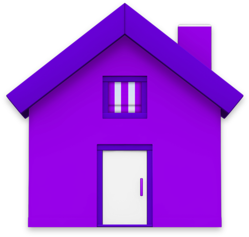 House Clipart Purple - Purple Home Folder Icon - (600x600) Png Clipart ...