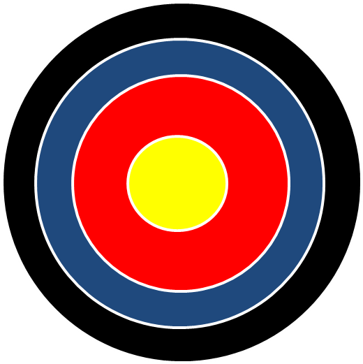 Bull's Eye Chart - Circle - Full Size PNG Clipart Images Download