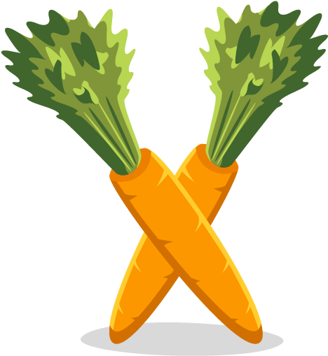 Two Carrots Icon, Png Clipart Image - Carrots Icon - (512x512) Png ...