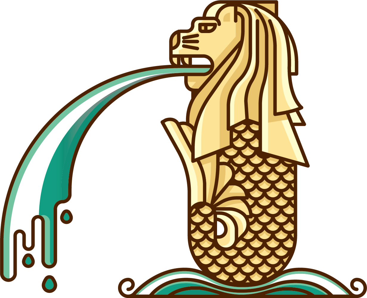 Singapore Merlion Clip Art - Singapore Merlion Clipart - Full Size PNG ...