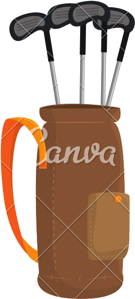 Golf Club Bag Vector - Golf Club Bag Vector - Full Size PNG Clipart ...