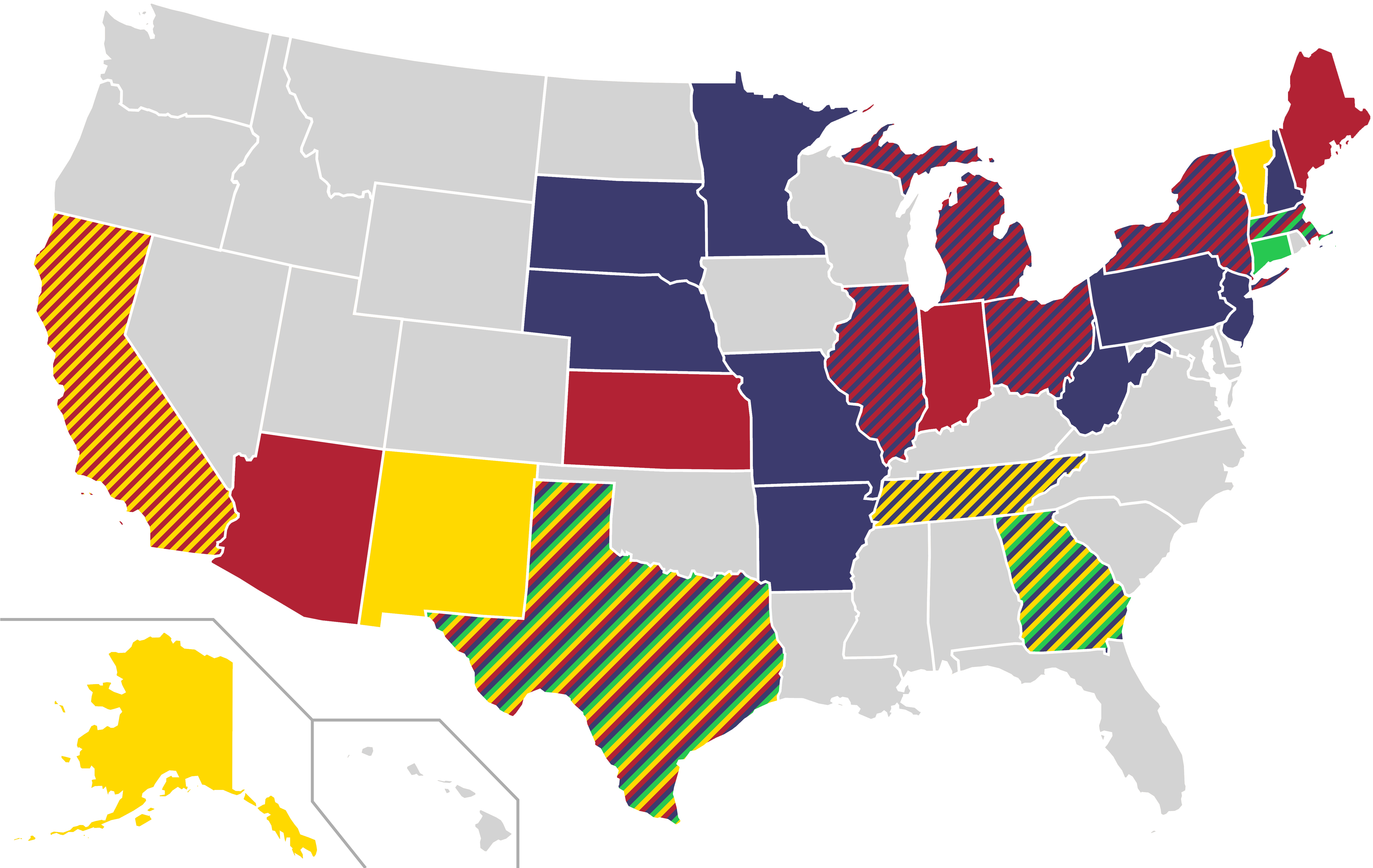 Map Of Republican States - Map Of Republican States - (6000x3710) Png ...